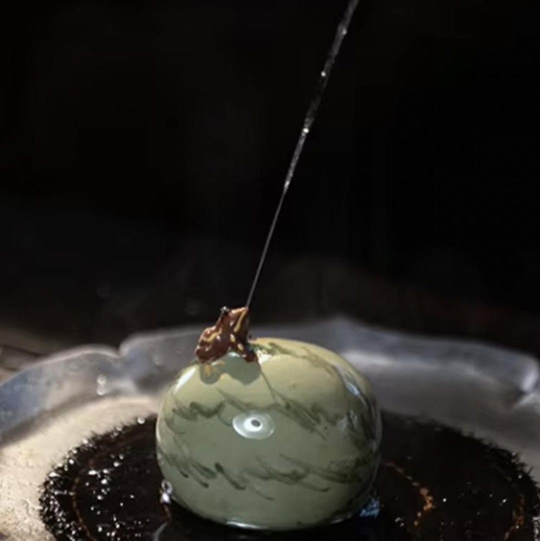 Handmade Purple Clay Spitting Frog Tea Pet - Etsy