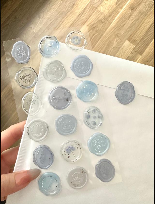 Simple Botanical Sealing Stickers| Invitation Envelope Wax Seal ...