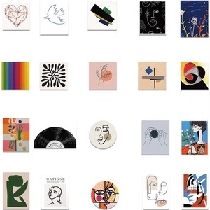 Matisse Abstract Art Assorted Planner Stickers, Vinyl Stickers Pack ...