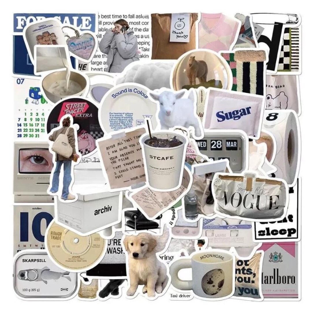 Retro in Style Assorted Planner Stickers, Vinyl Stickers Pack, Laptop ...