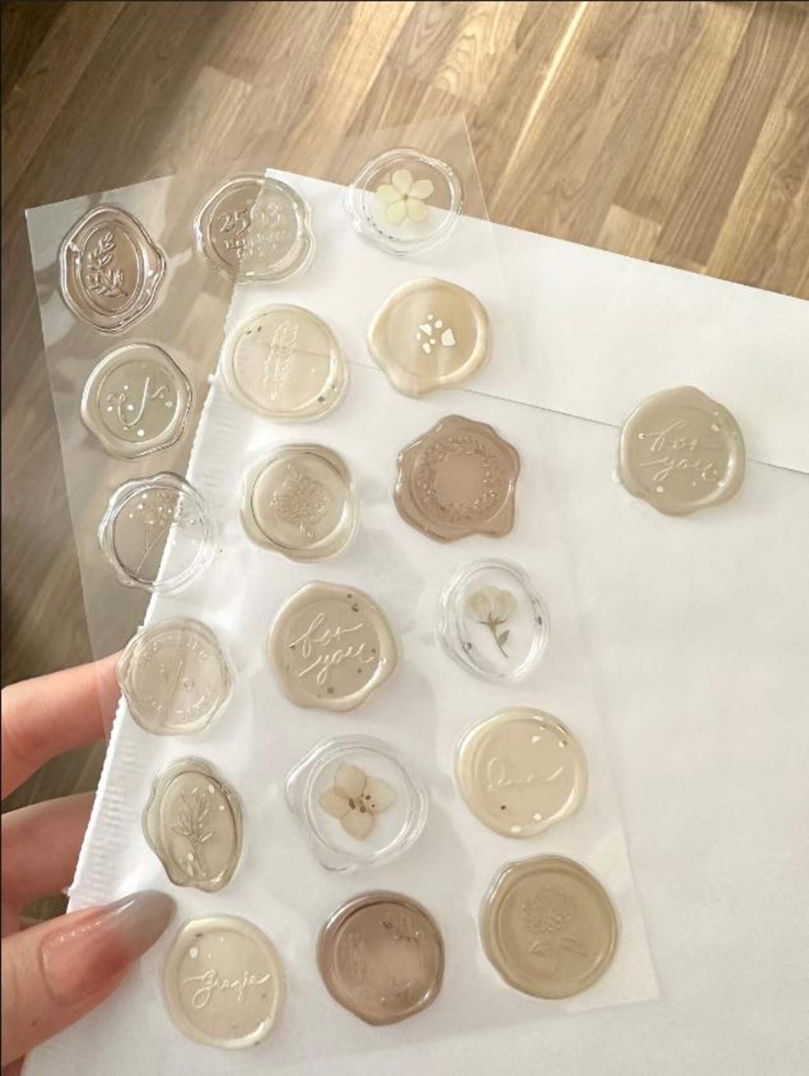 Simple Botanical Sealing Stickers| Invitation Envelope Wax Seal ...