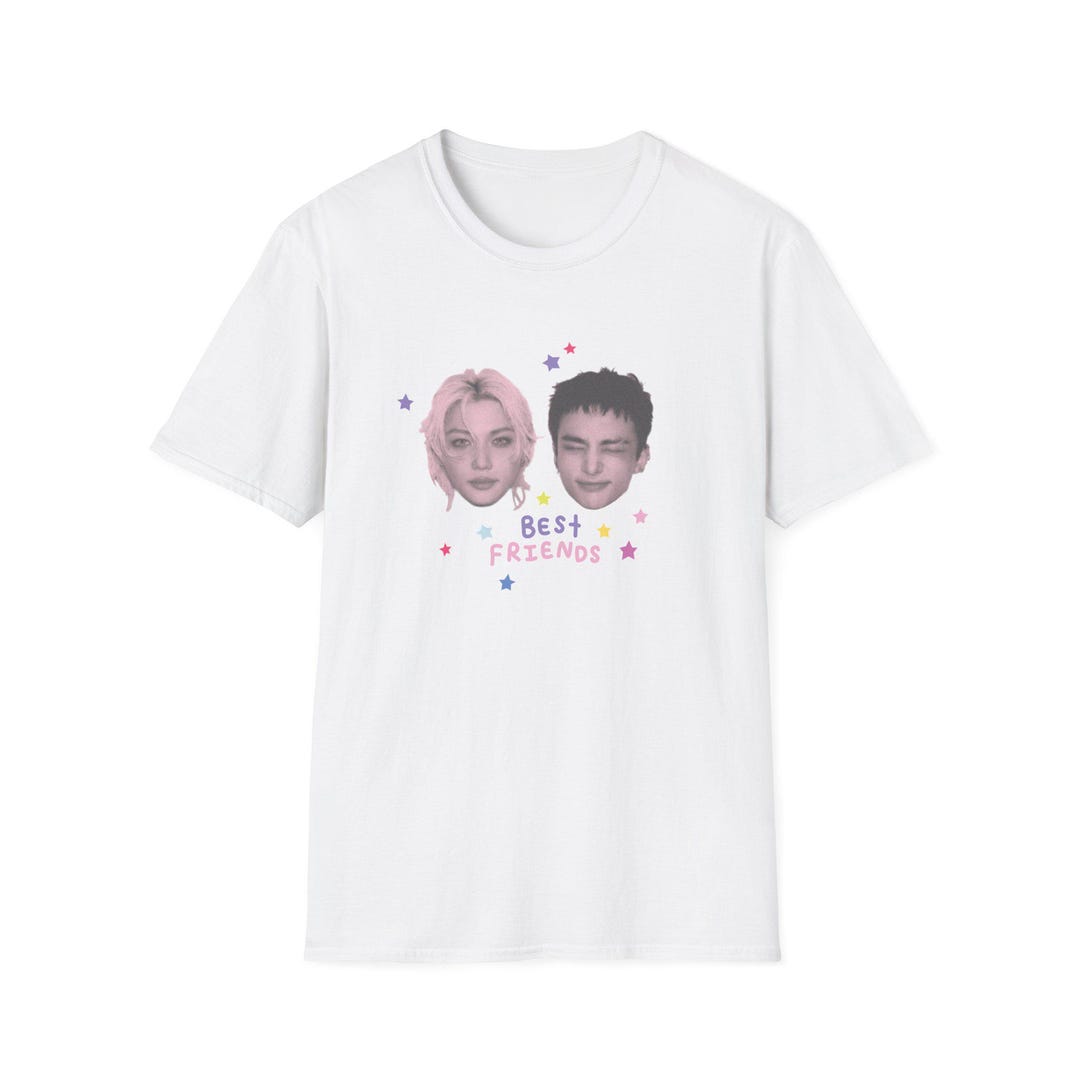 Stray Kids SKZ Best Friends Duo Graphic Tee, Kpop Music Merch Unisex T ...