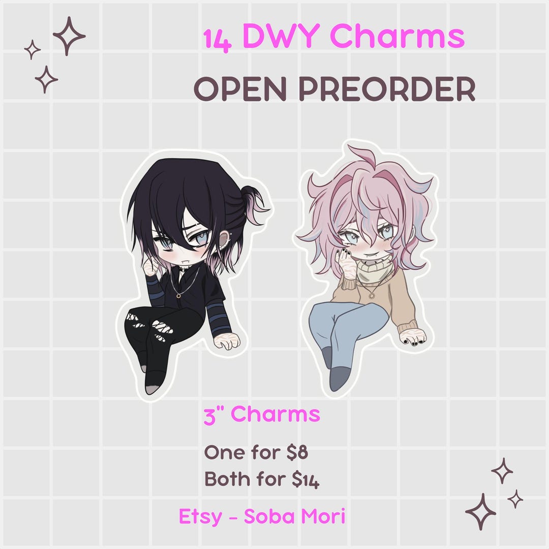 PRE-ORDER - 14 Days With You (14DWY): Ren & Redacted Charms - Etsy