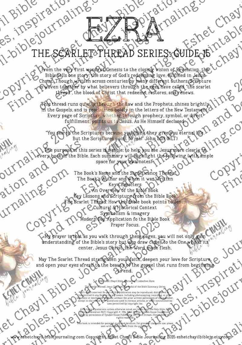 The Scarlet Thread: Ezra Bible Book Summary - A Bible Study Guide and ...