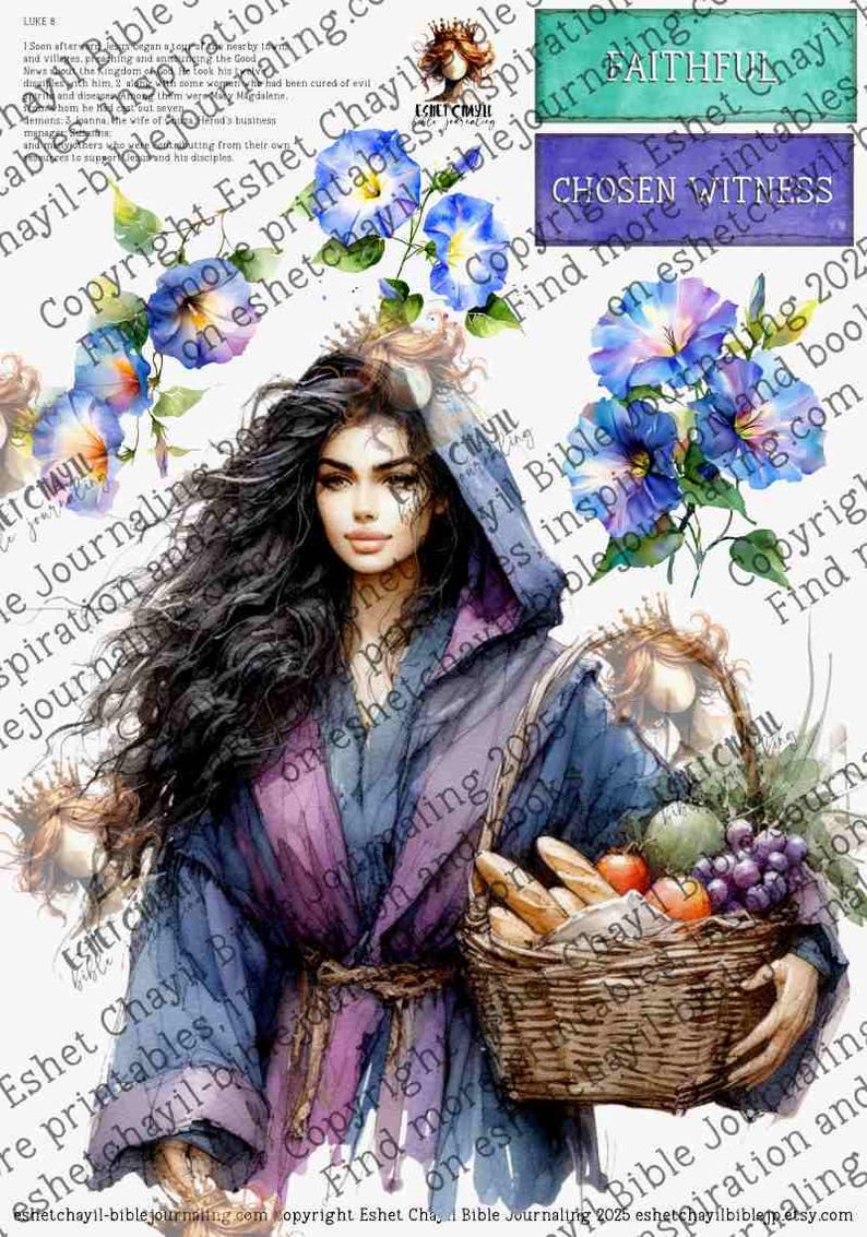 Woman of the Bible #36 Mary Magdalene, Detailed Faces Bible Journaling ...
