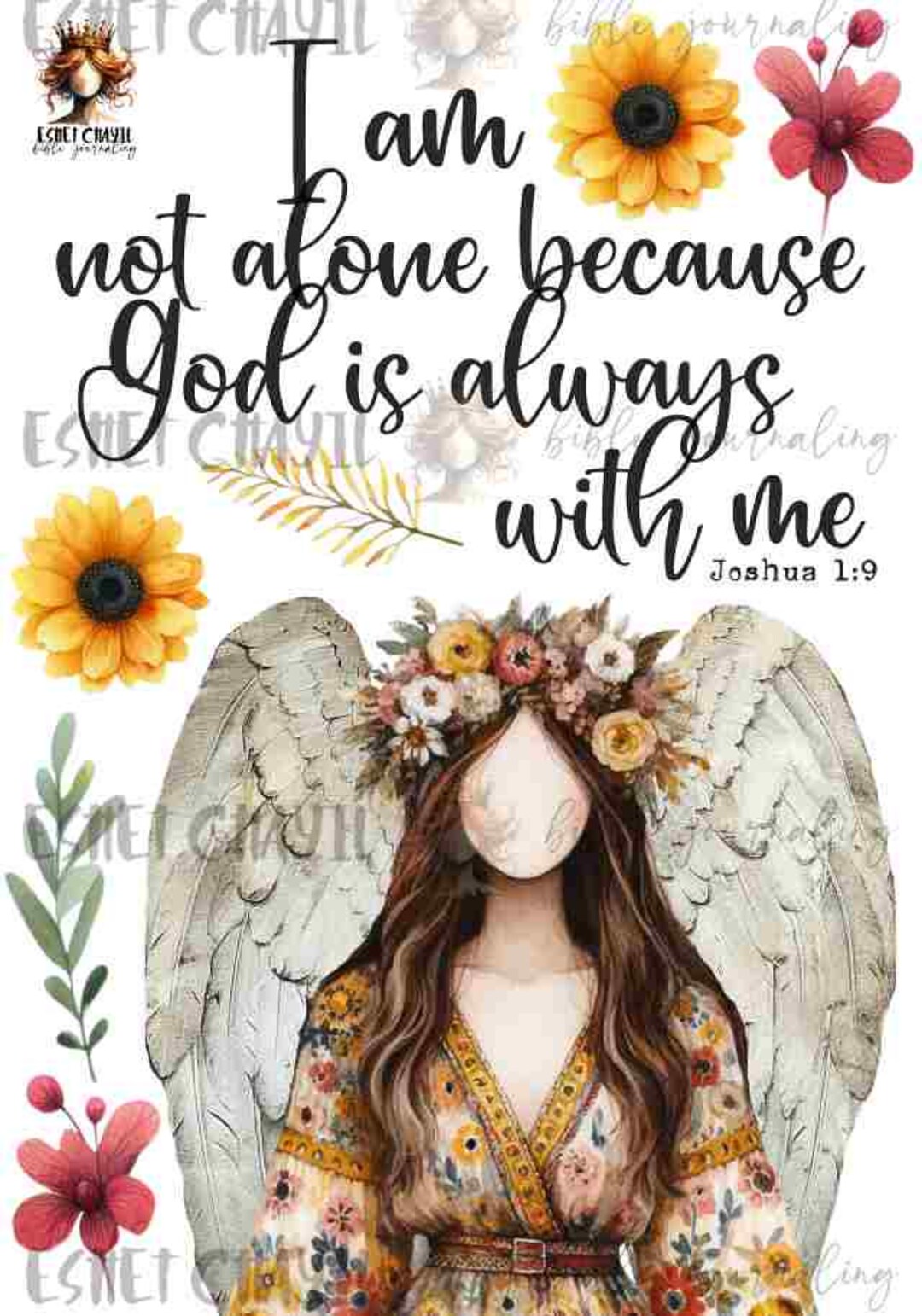 GOD SAYS I AM Never Alone - Bible Journaling Printable - Etsy
