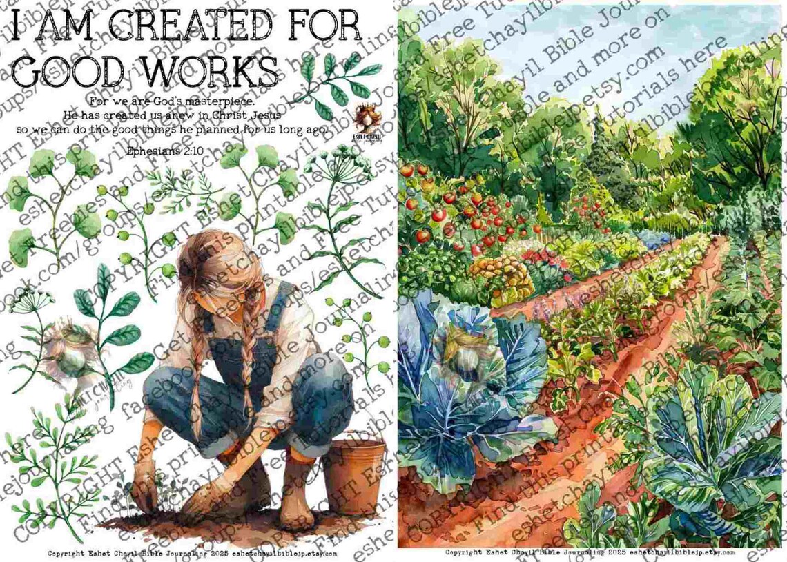 I Am Created for Good Works #33 Ephesians 2:10 - Bible Journaling ...