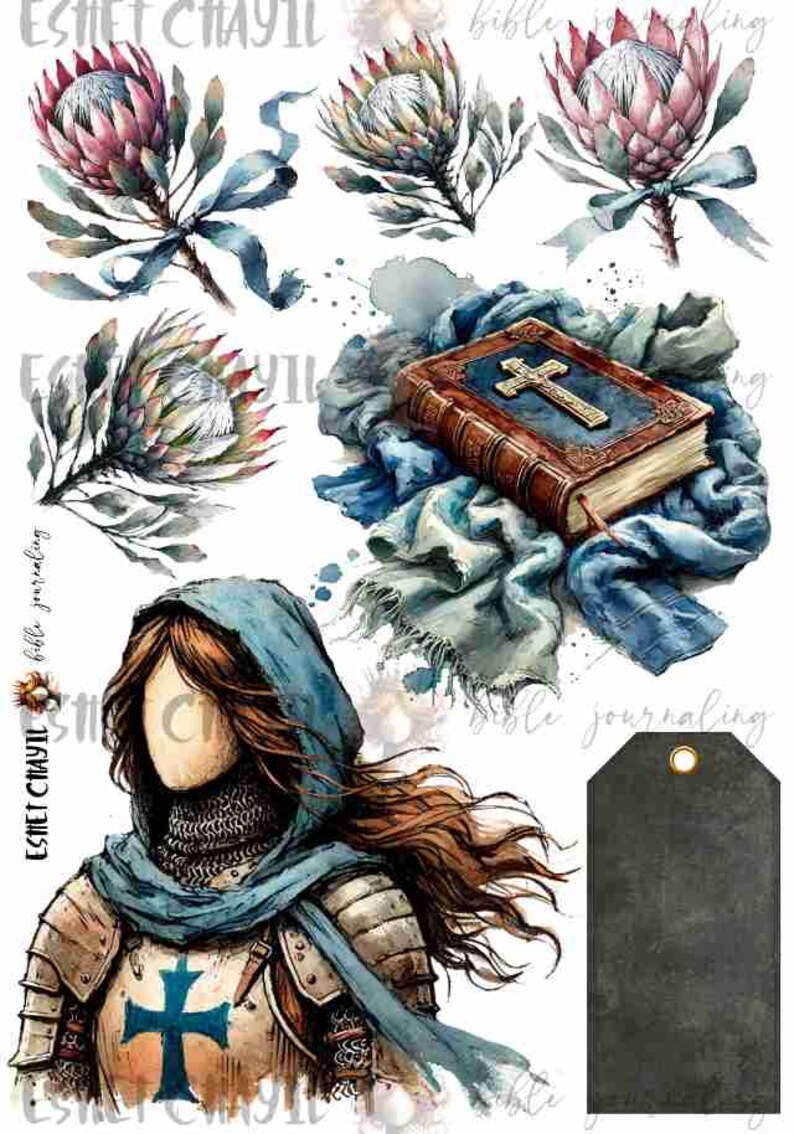 OLW COURAGE - Bible Journaling Printable, Faith Based Art Journaling ...
