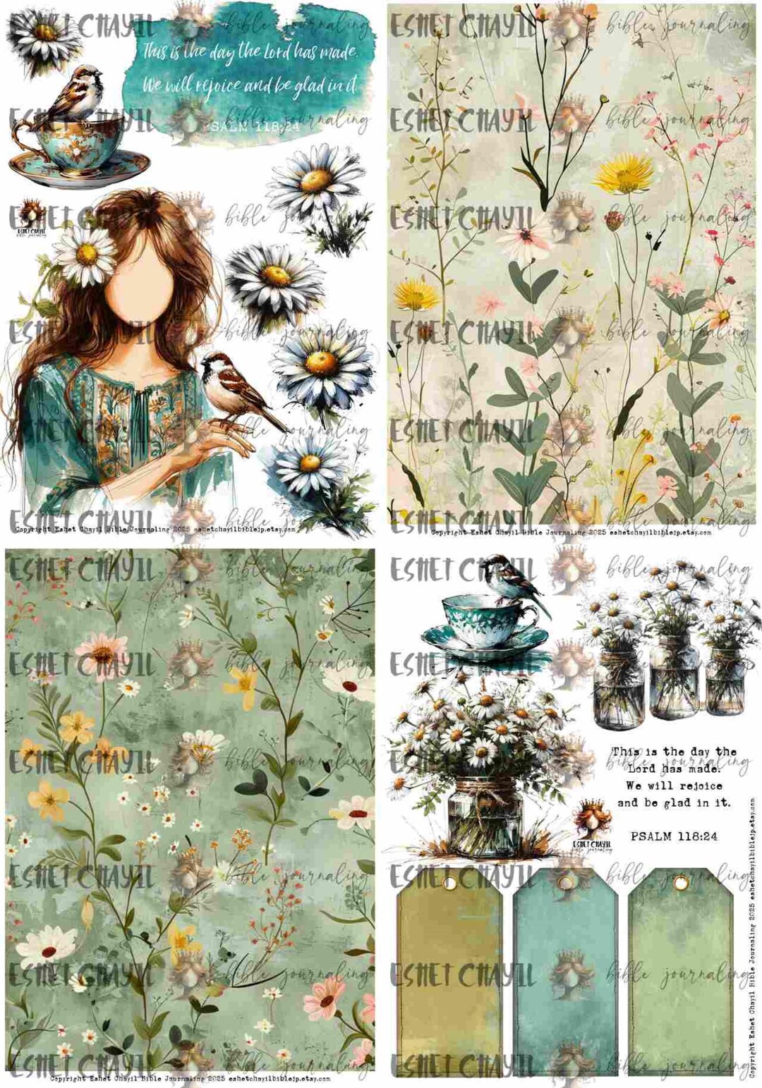 My Favorite Bible Verses - GLAD - Bible Journaling Printable - Etsy