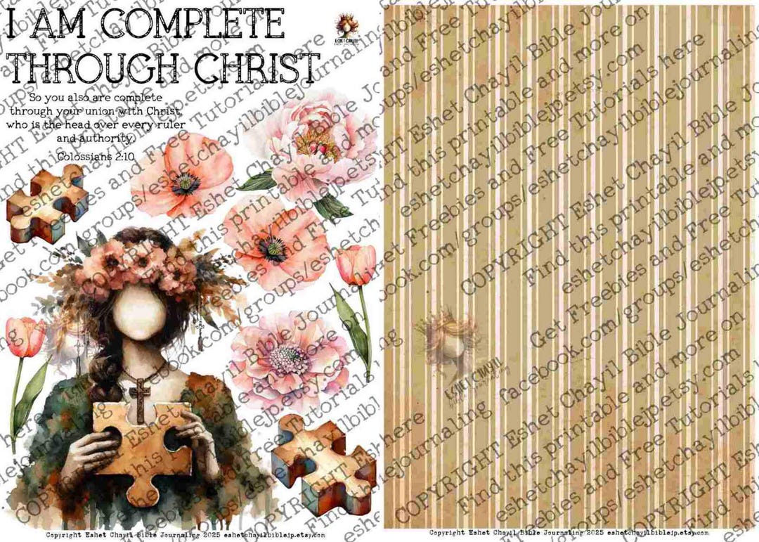 I Am Complete Through Christ #26 Colossians 2:10 Bible Journaling ...