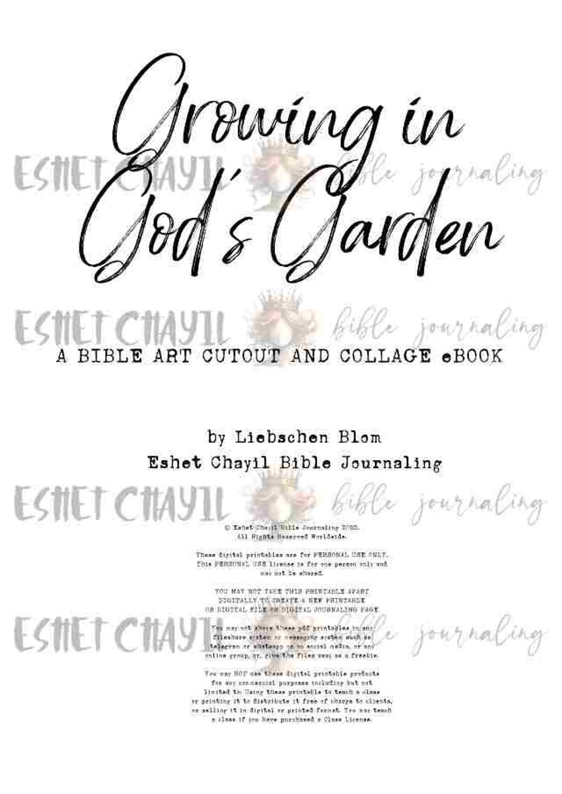 Growing in God's Garden Bible Art Cutout and Collage Ebook - Limited ...