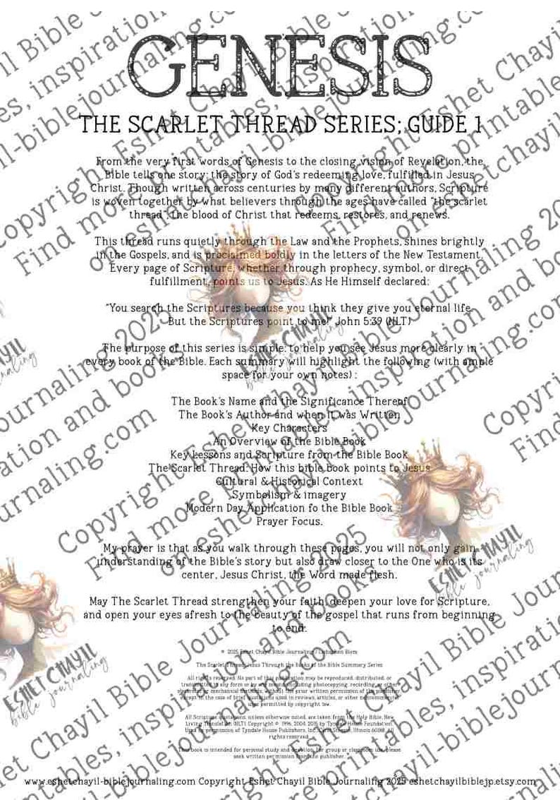 The Scarlet Thread: Genesis Bible Book Summary - A Bible Study Guide ...