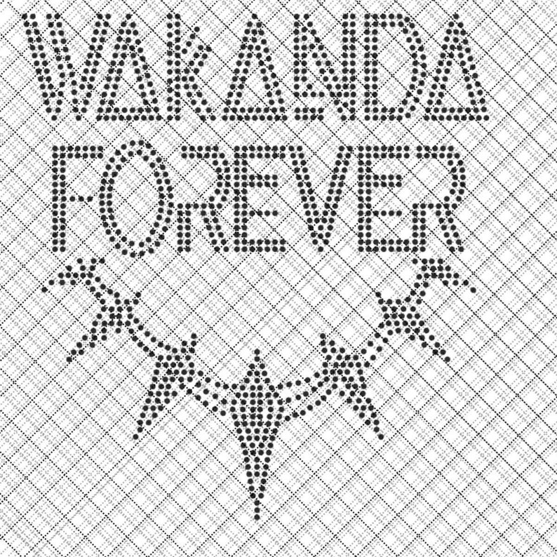 Rhinestone, Wakanda Forever, Black Panther, Digital File, Ready to Cut ...