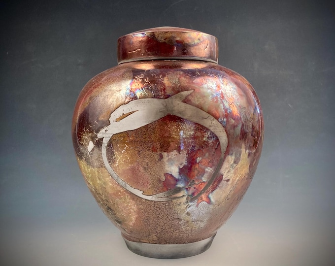 Copper Ceramic Raku Urn, Cremation Urn, Keepsake Urn - Etsy