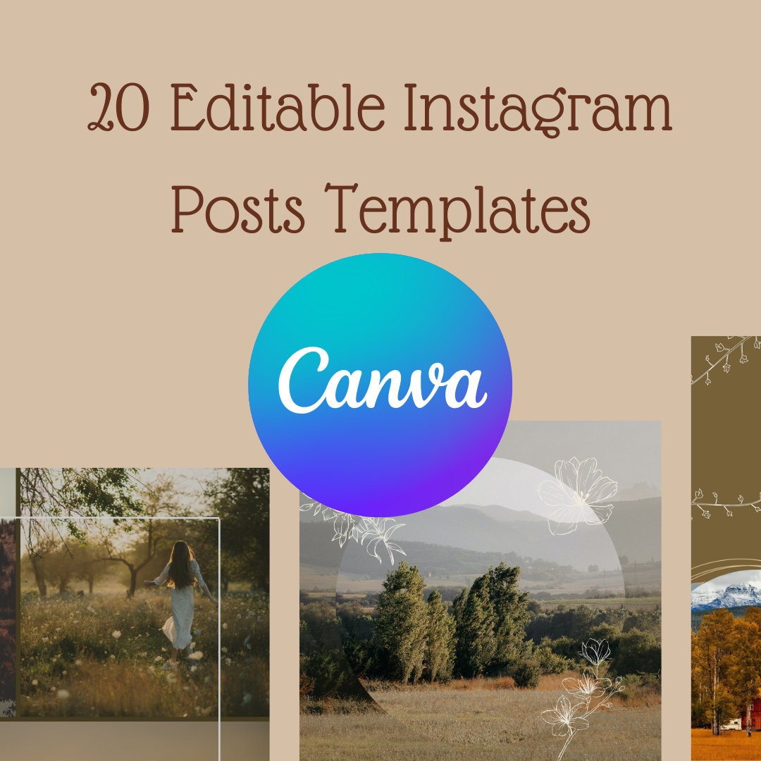 20 Canva Template Package / Canva Social Media Templates / Canva ...