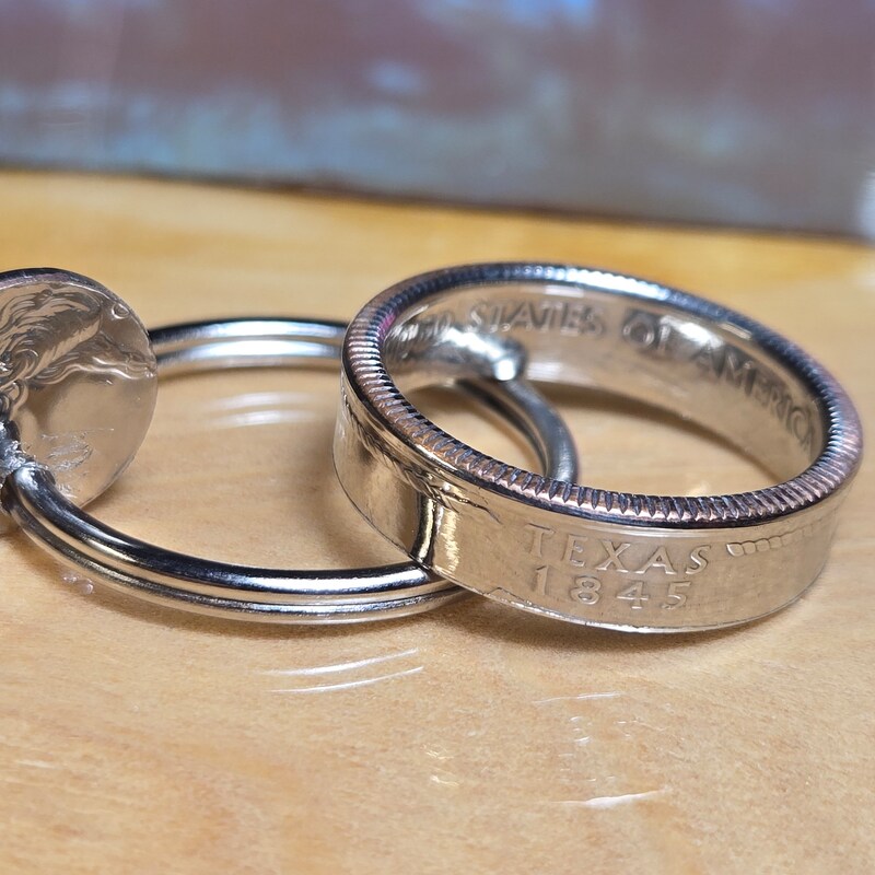 Texas Coin Ring - Etsy