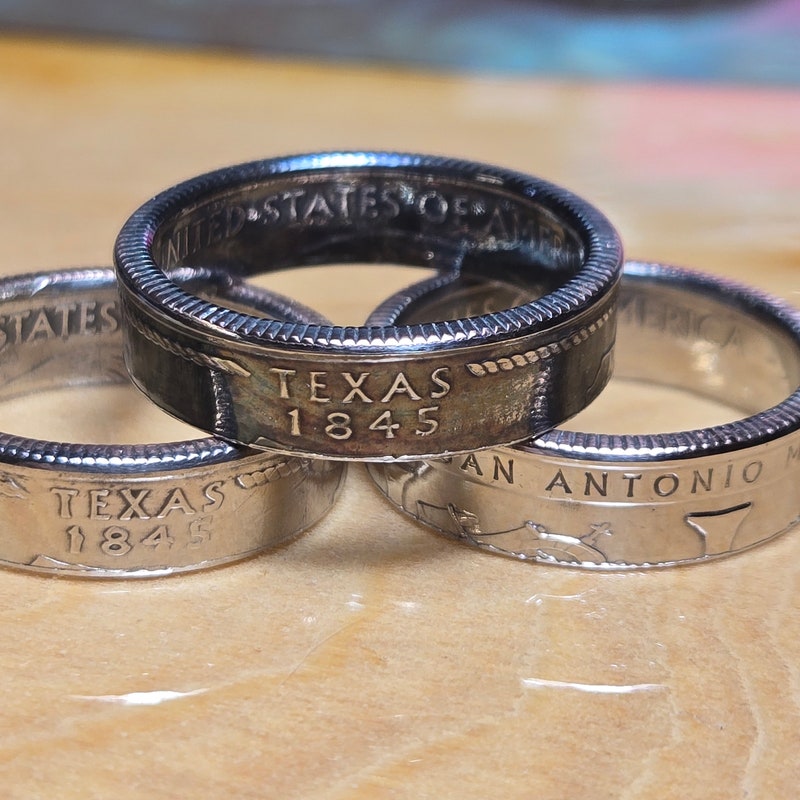 Texas Coin Ring - Etsy
