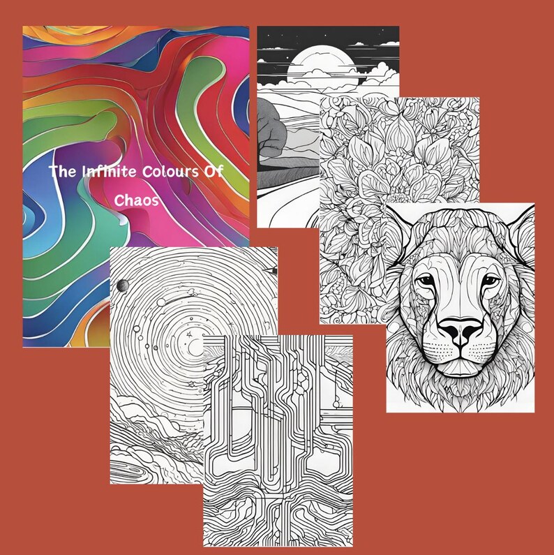 The Infinite Colours of Chaos Colouring Book Ready to Print - Etsy