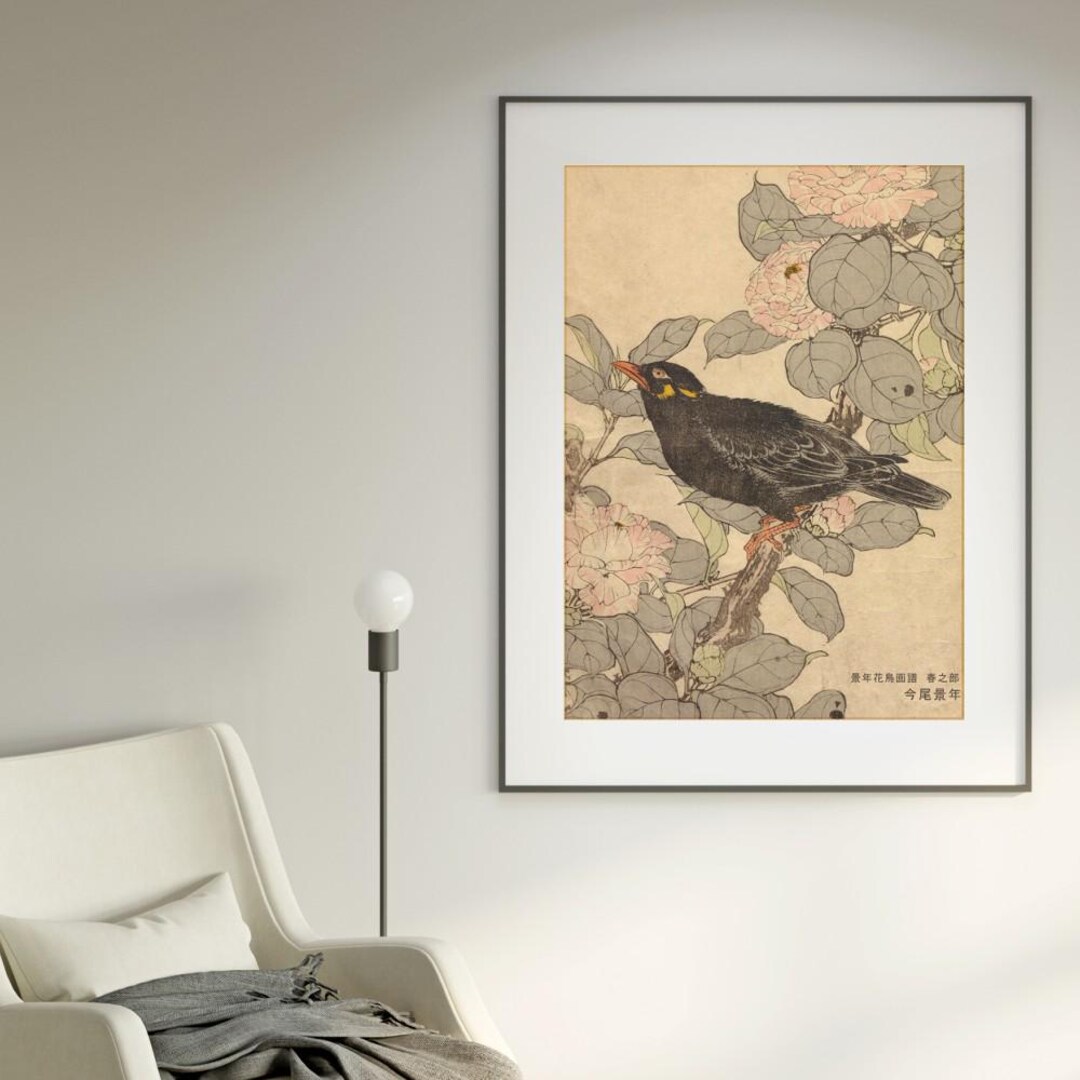Japanese Art Print, Vintage Japanese Botanical Art, Digital Prints ...