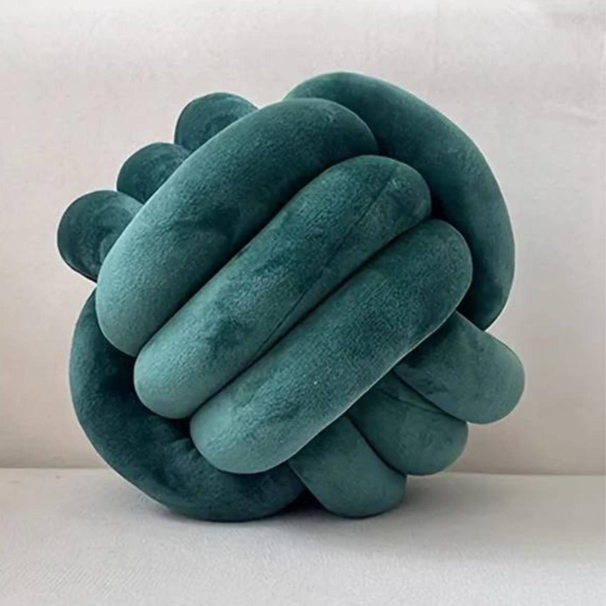 Velvet Knot Pillows, Hand Knitted Knot Plush Ball, Unique Bed ...