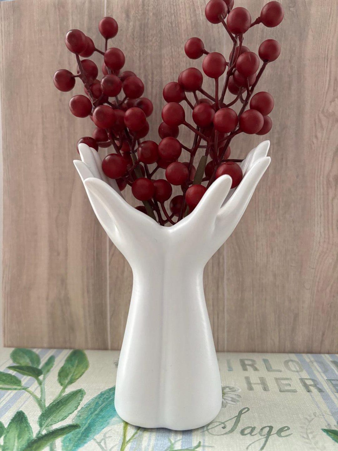 Handmade Ceramic Blooming Hands Vase – Unique Home Accent - Etsy