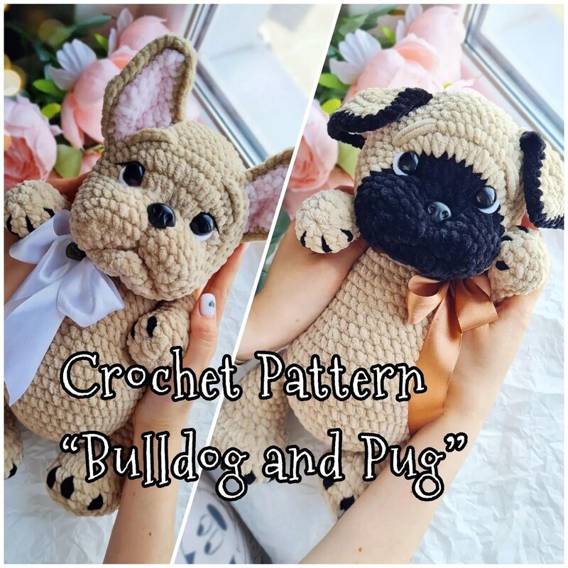 Crochet Bulldog - Etsy