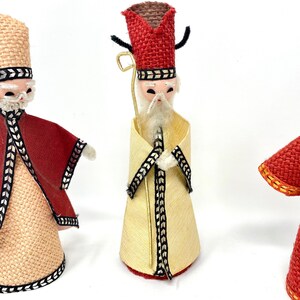 Vintage Three Kings Figurines, Magi in Burlap Robes, CHRISTMAS ...
