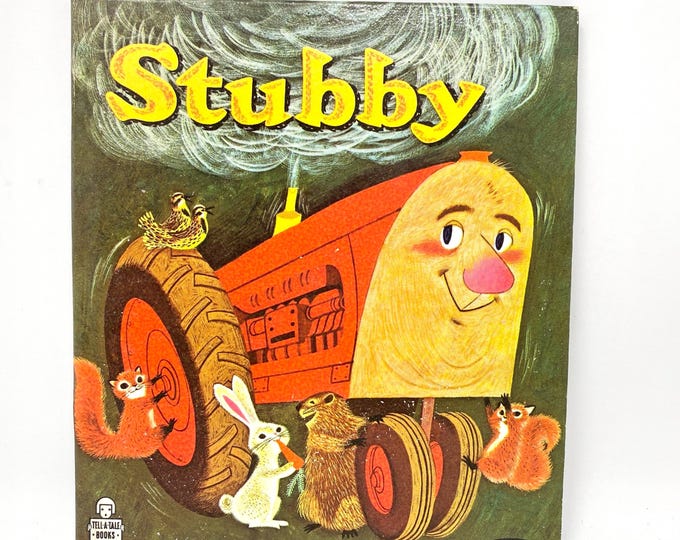 Vintage Children's Book, STUBBY Anthropomorphic Tractor, Whitman 1963 ...