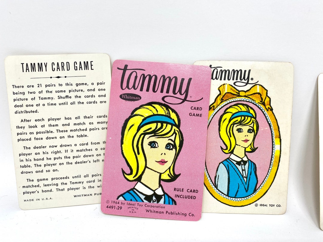 Vintage TAMMY Playing Cards, COMPLETE Deck, Children's Game, Whitman ...