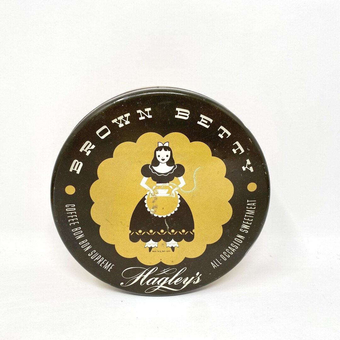 Vintage Brown Betty Candy Tin, Coffee Bon Bons, Sweet Meat - Etsy