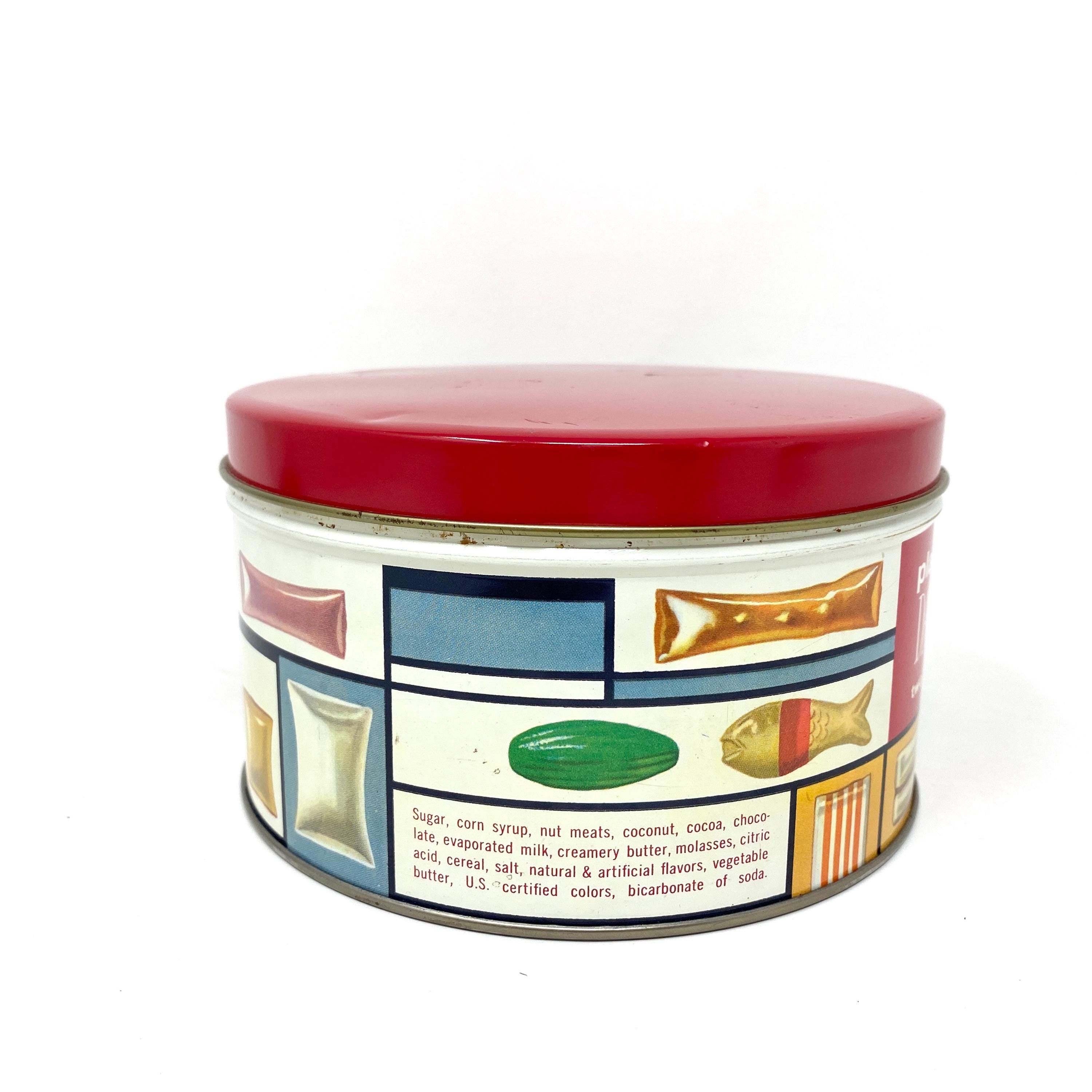 Vintage Candy Tin, Plantation Dainties, Red Round Tin, Valentine Candy ...