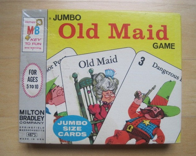 Vintage Jumbo Old Maid Card Game COMPLETE - Etsy