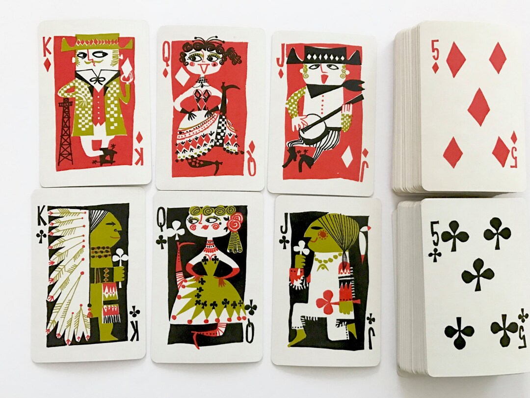 Vintage Playing Cards Old West COMPLETE Decks Neiman Marcus Original ...