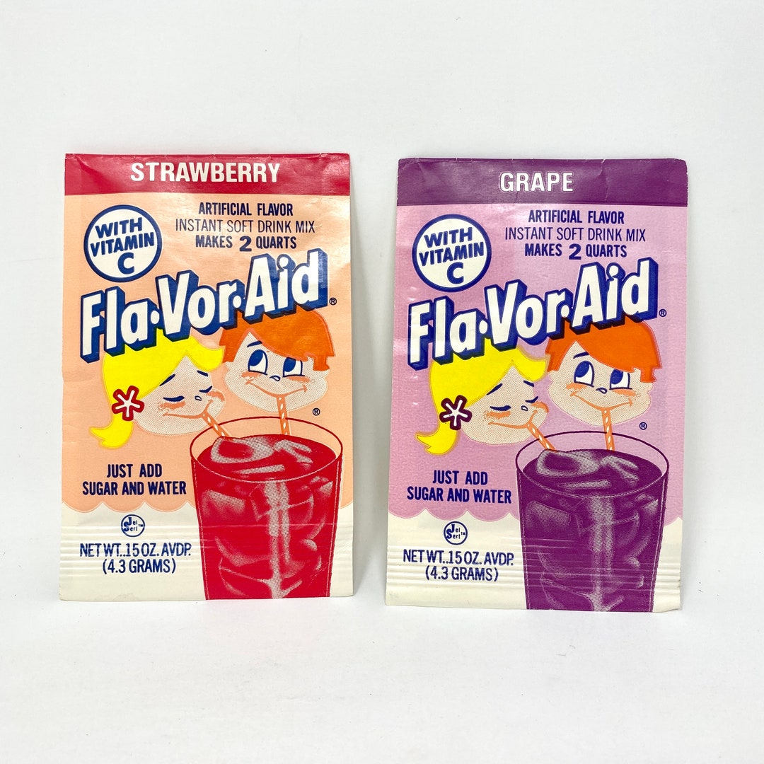 Vintage Flavor Aid Packets, Soft Drink Mix Packs , NOS New Old Stock ...