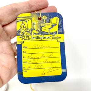 Vintage String Tags, Bakelite Krene Plastic, Furniture Store Tag - Etsy