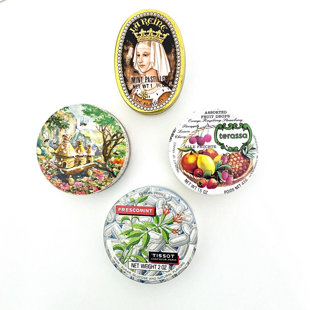 Vintage Candy Tin Metal Boxes, Gift Tin Lover, Instant Collection, Made ...