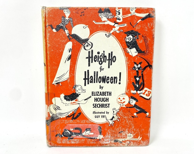 Vintage Halloween Book, Heigh Ho Halloween, Witch Display - Etsy