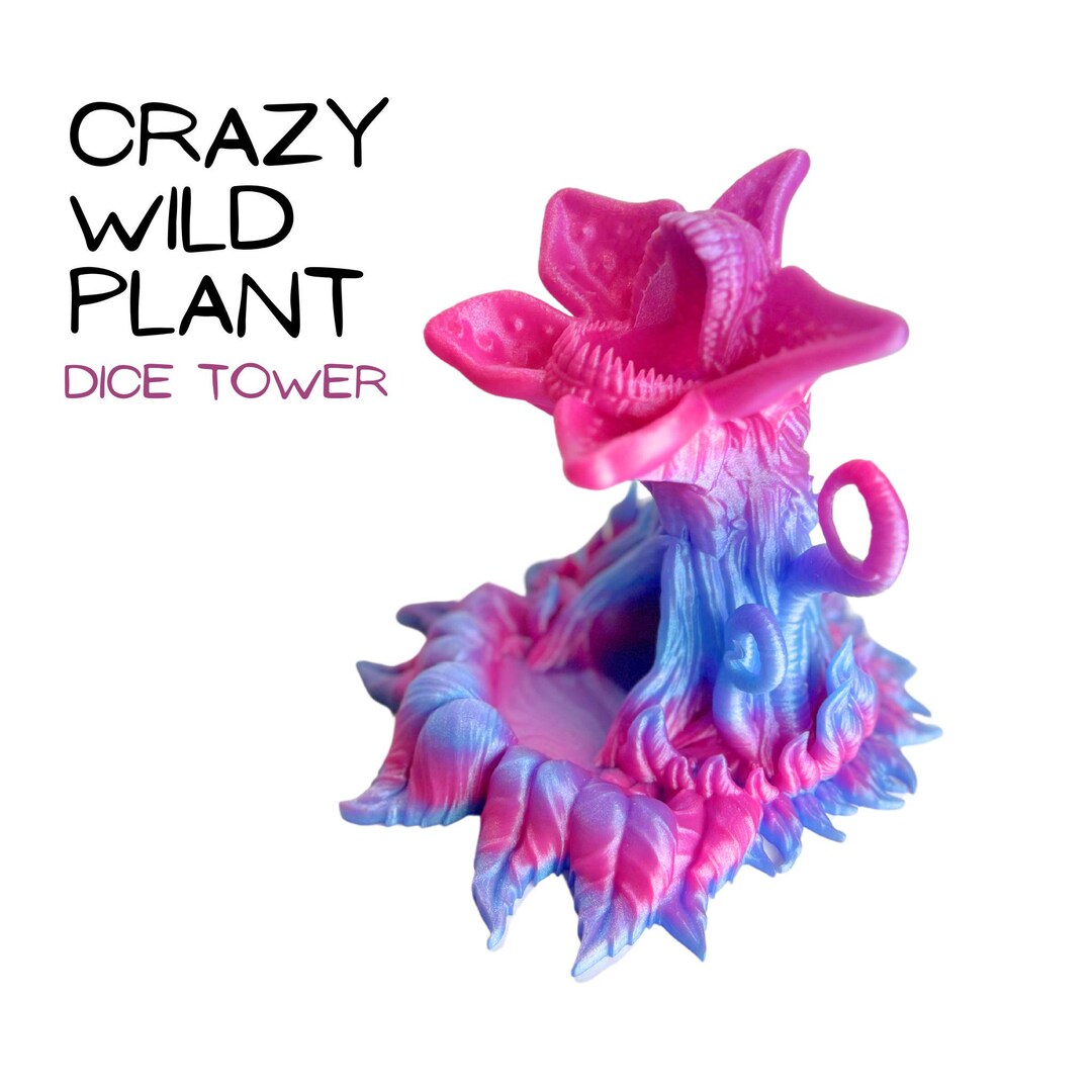 Crazy Wild Plant Dice Tower: 3D Printed Dnd Terrain - Etsy