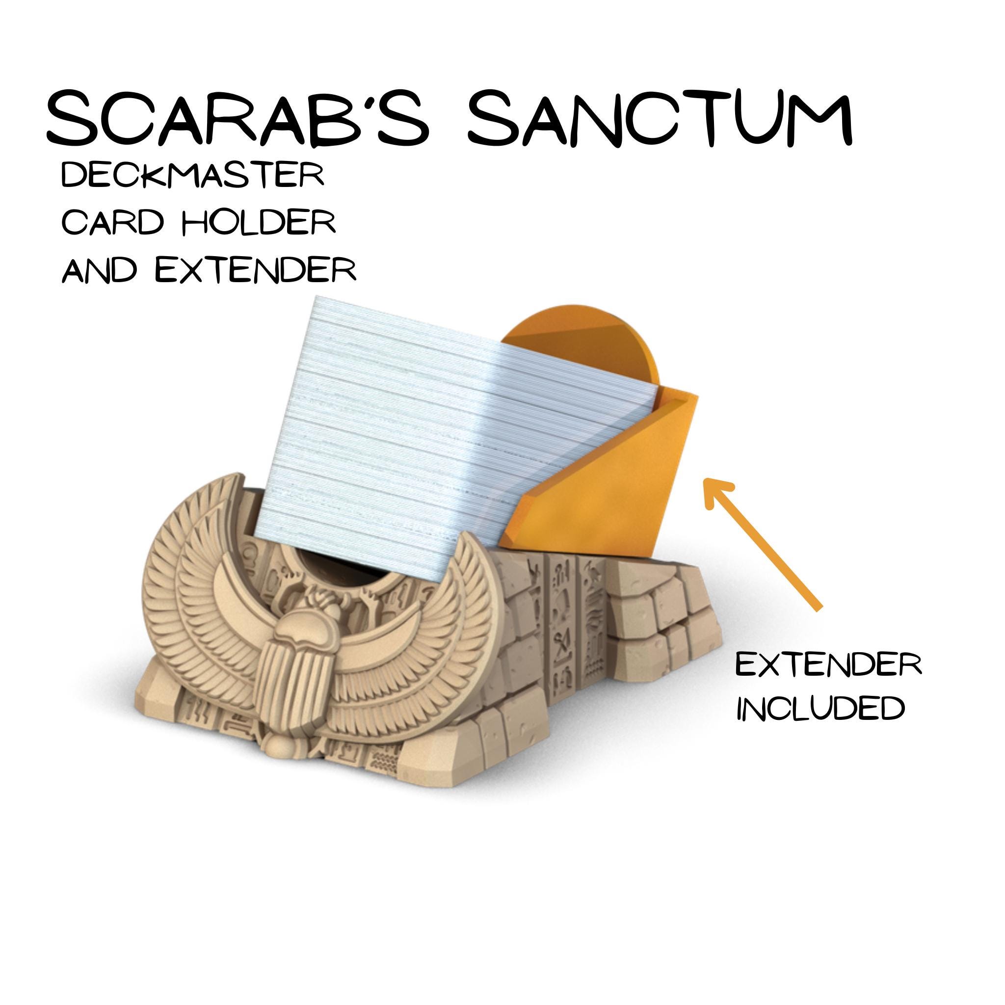 3D Printed Deck Stand: Scarab’s Sanctum Card Holder - Etsy