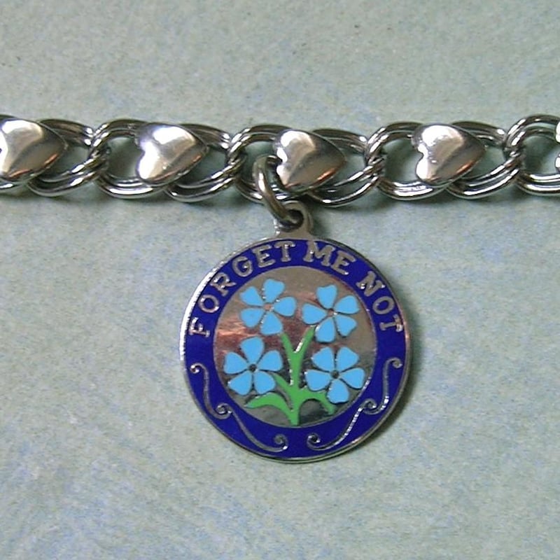 Forget Me Not Charm - Etsy
