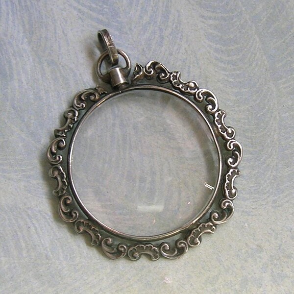Silver Glass Lockets - Etsy