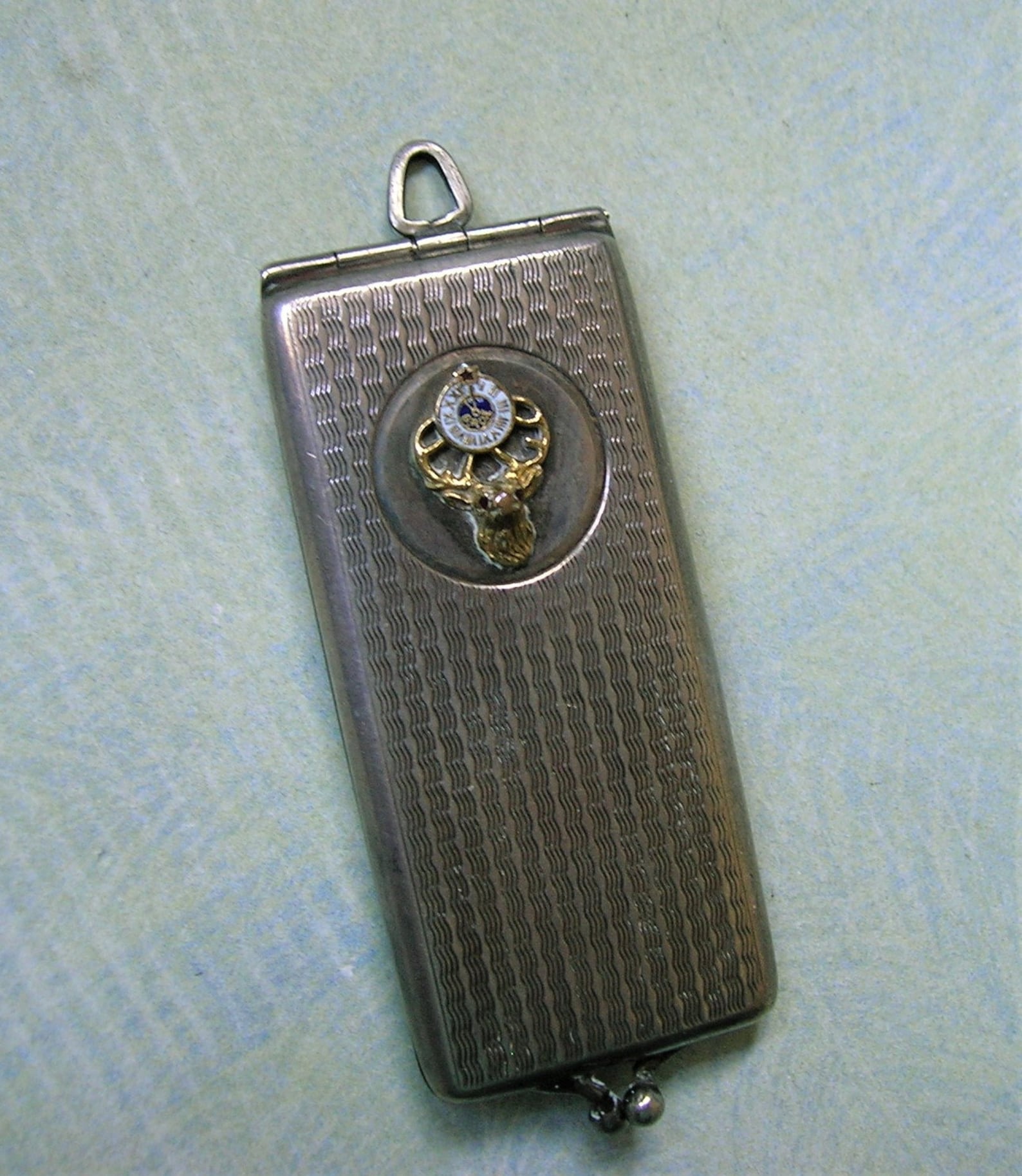 Antique Sterling 1920's Elk's Locket Sterling Art - Etsy