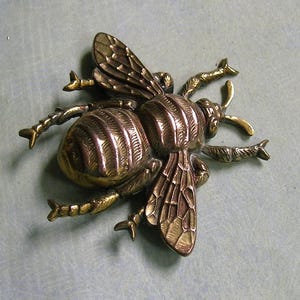 Large Vintage Joseff Bee Brooch Pin, Brass Joseff Insect Pin, Joseff ...