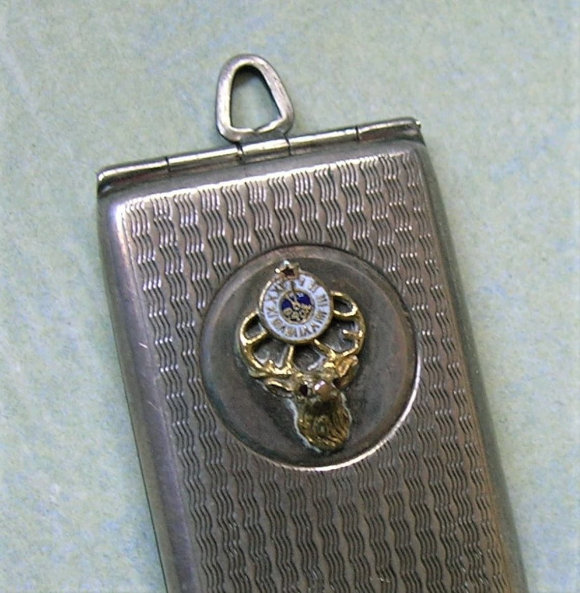 Antique Sterling 1920's Elk's Locket Sterling Art - Etsy