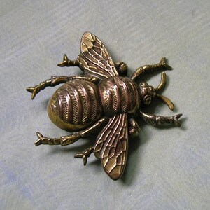 Large Vintage Joseff Bee Brooch Pin, Brass Joseff Insect Pin, Joseff ...