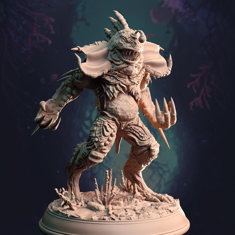 Sea Monster Minion Fishfolk Aberration 32mm Scale - Alpha Angler Fish ...