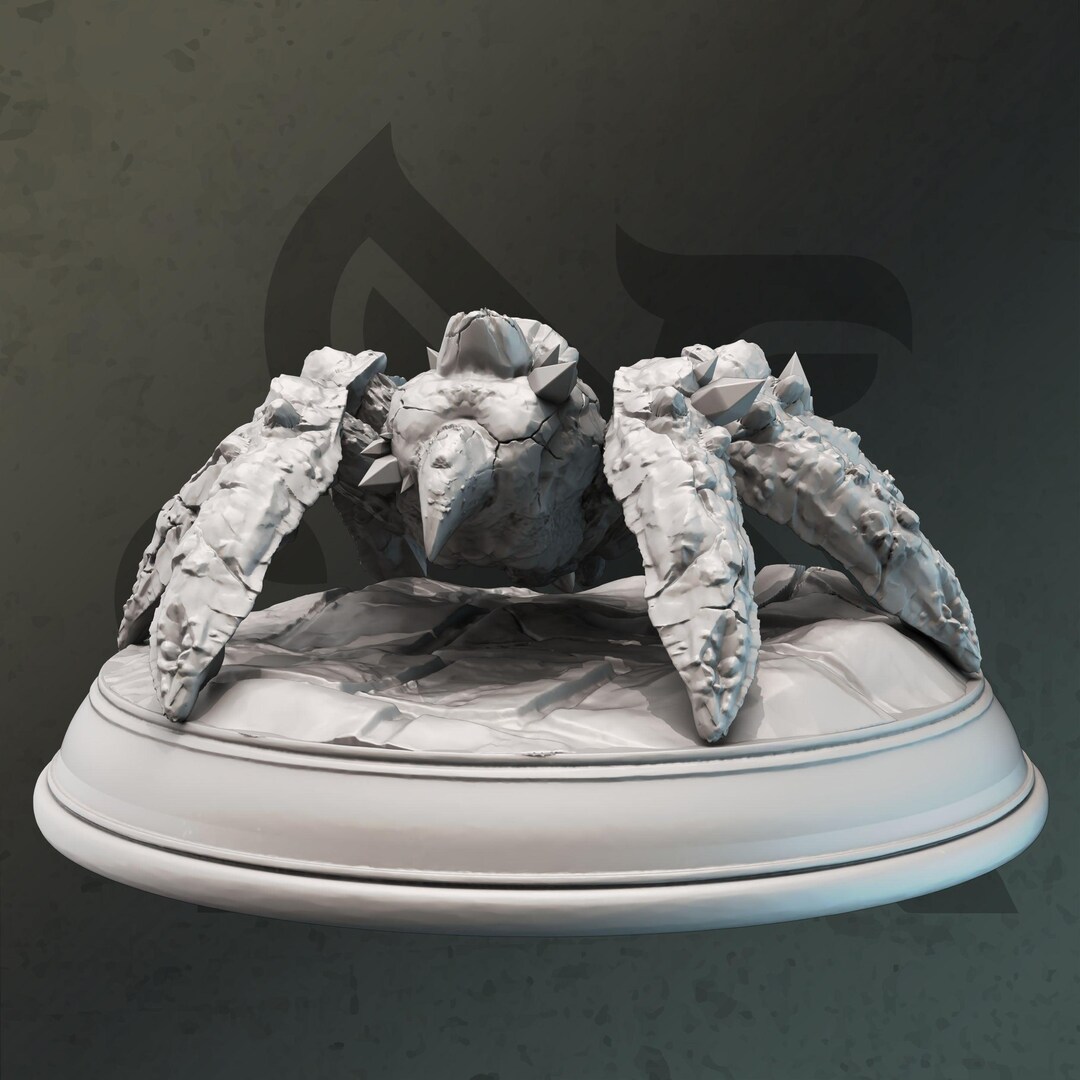 Rock Arachnoid Monster Summon Elemental Miniature 32mm Scale - Stone ...