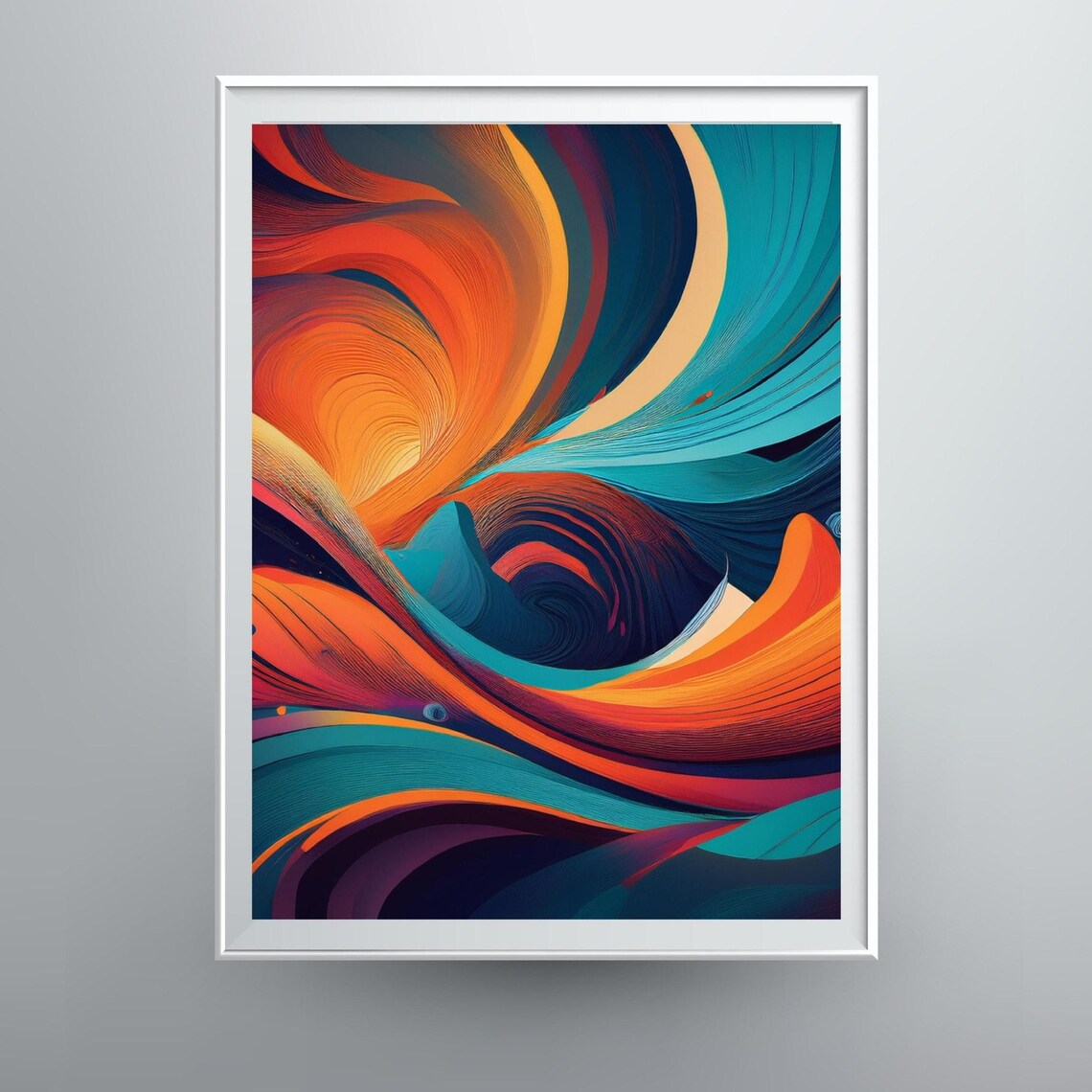006 Contemporary Abstract Digital Wall Art, Downloadable, Mesmerizing ...