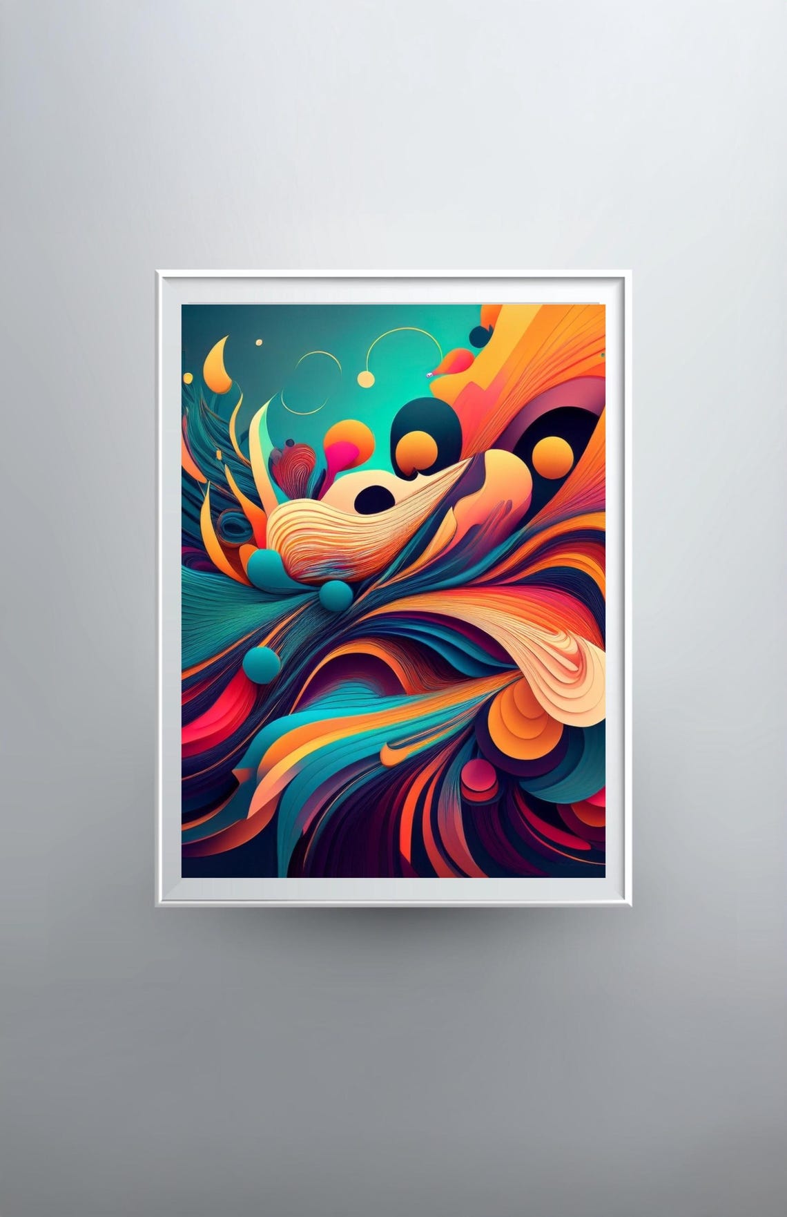 009 Contemporary Abstract Digital Wall Art, Downloadable, Mesmerizing ...