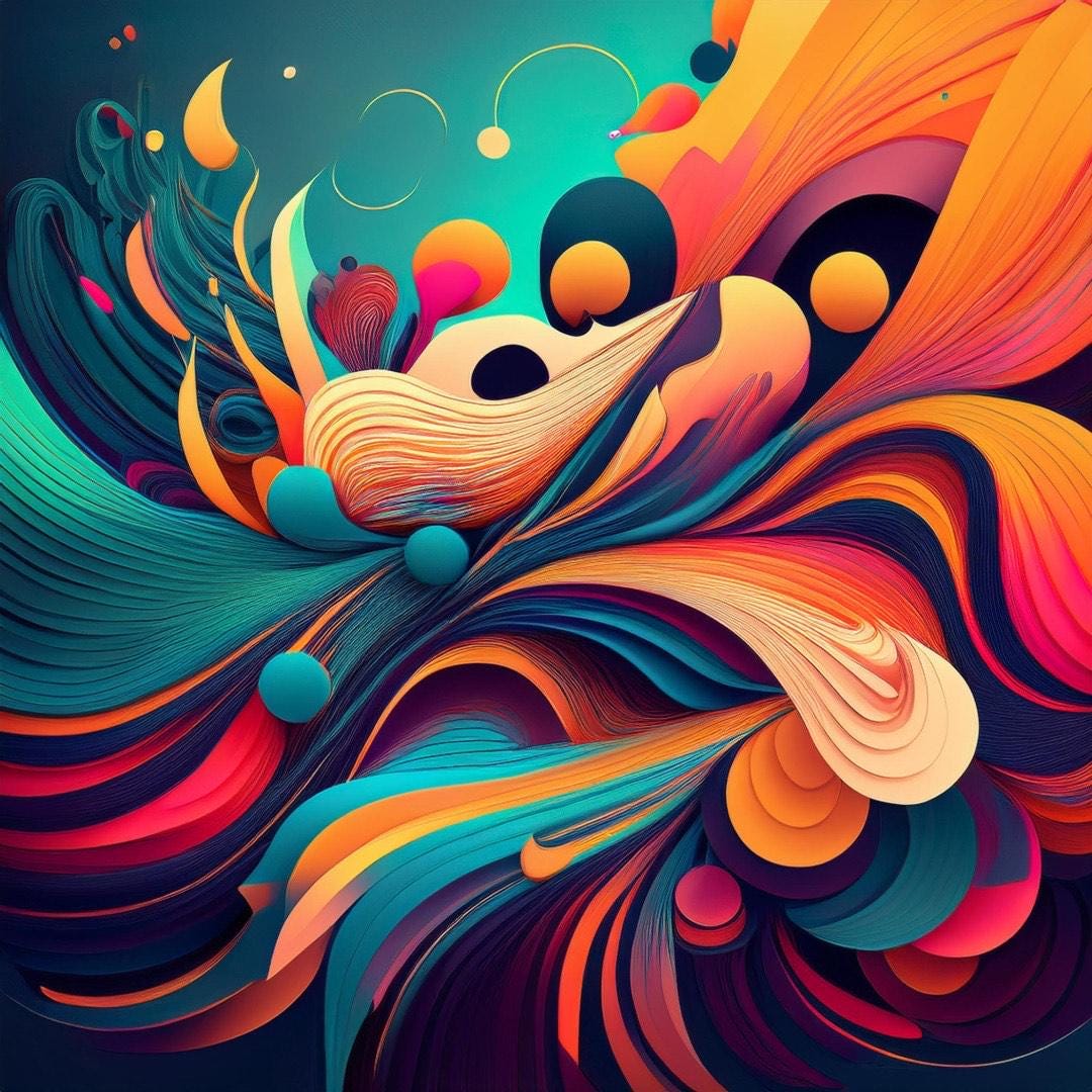 009 Contemporary Abstract Digital Wall Art, Downloadable, Mesmerizing ...